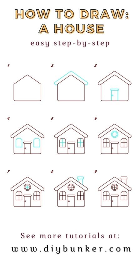 How to Draw a House: Easy Step-by-Step House Drawing [With Video]