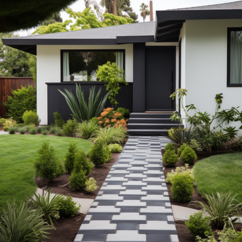 Modern-Front-Yard-Landscaping-40 - DIYbunker