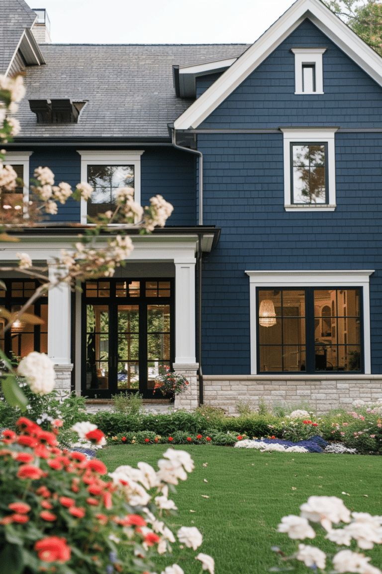19 Blue Home Exterior Paint Ideas