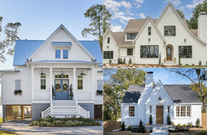 Classic & Clean White Home Exterior Ideas
