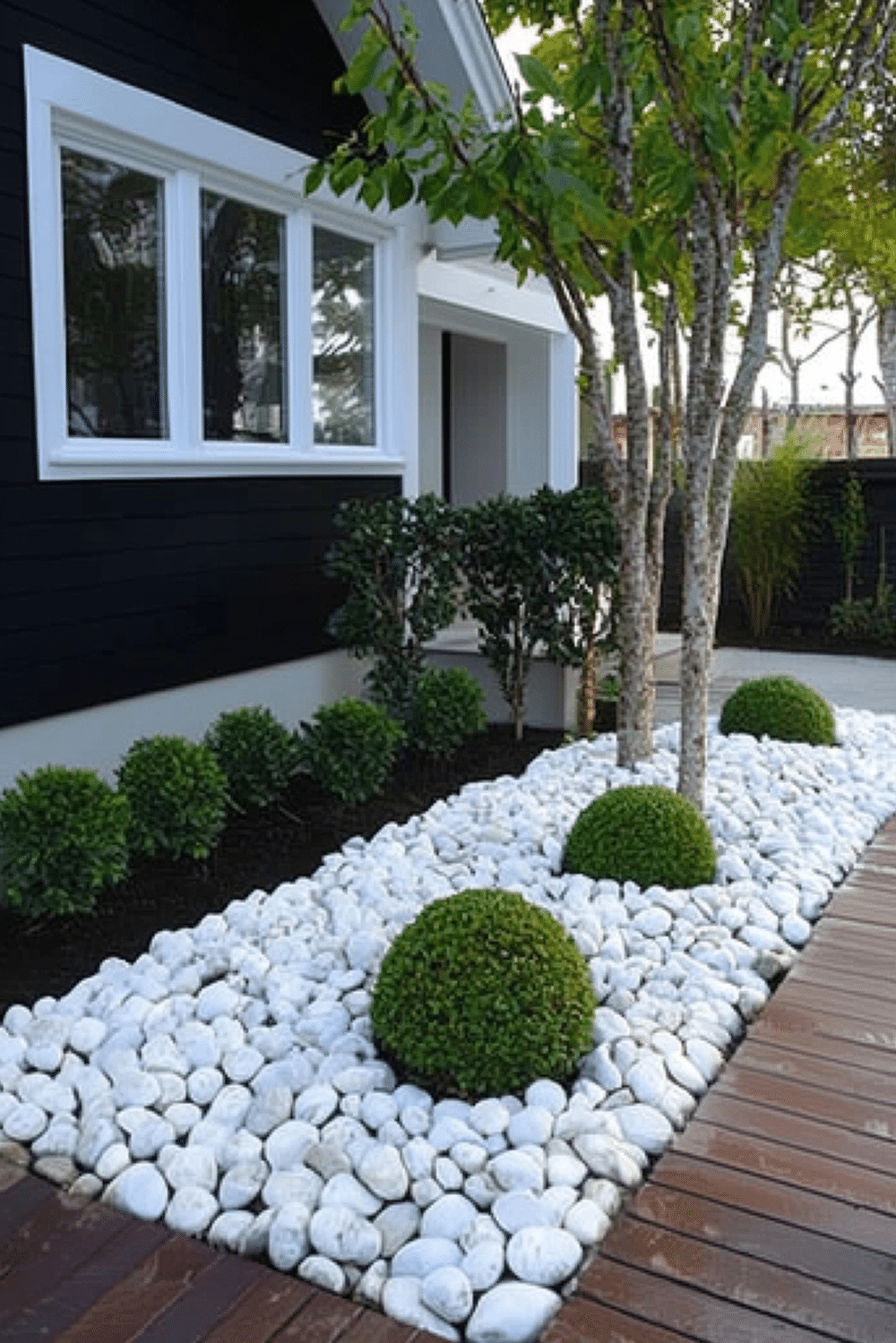 20+ Elegant White Rock Landscaping Ideas