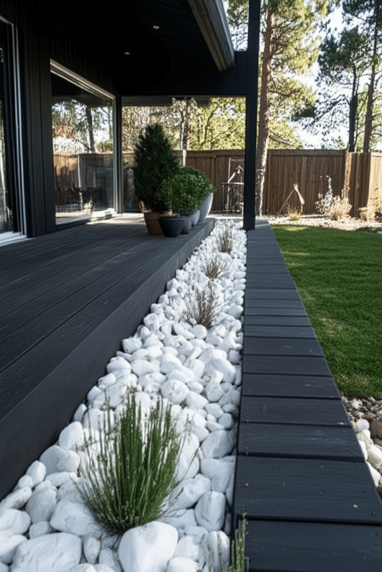 20+ Elegant White Rock Landscaping Ideas